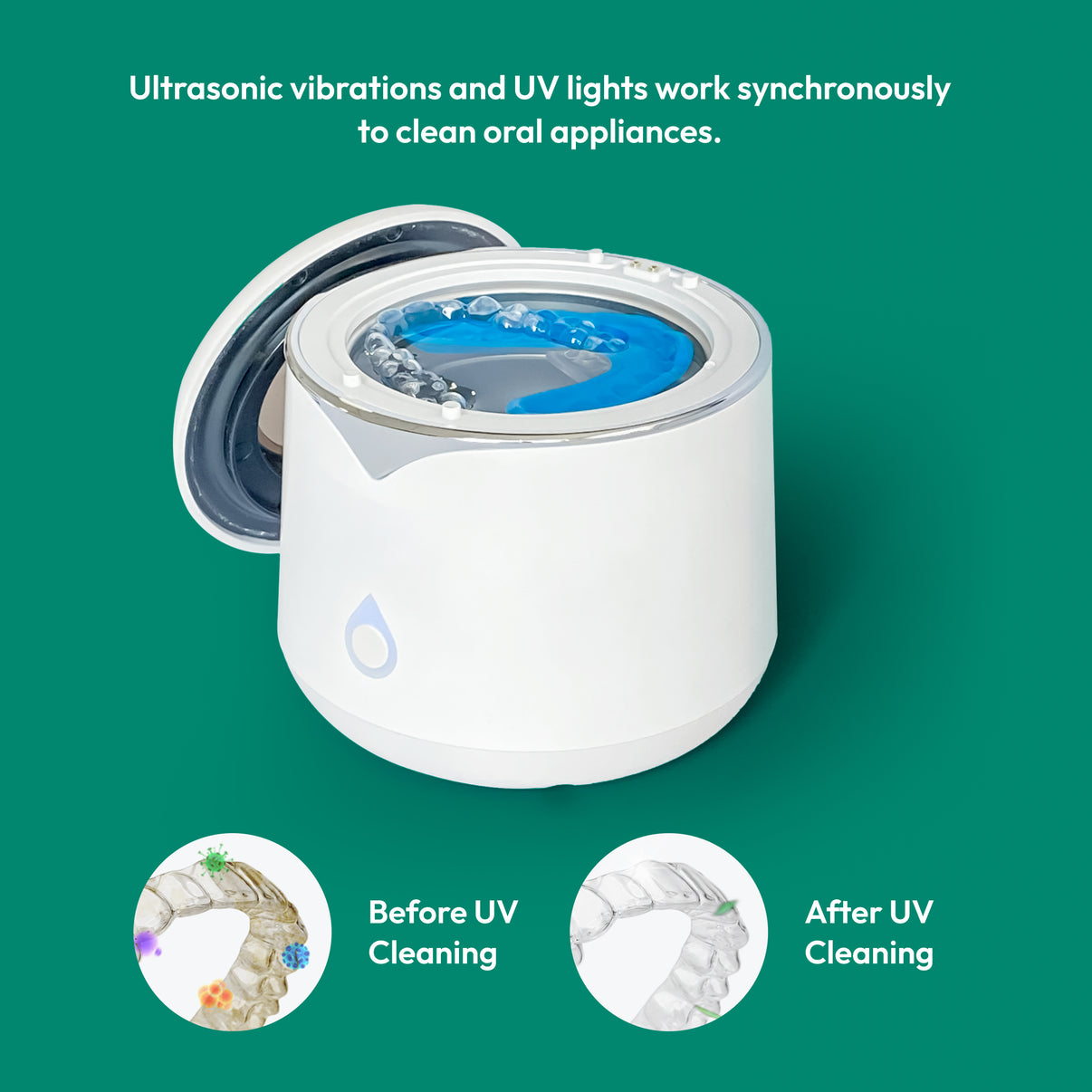 UV Ultrasonic Cleaner- For Aligners, Retainers & Night Guards